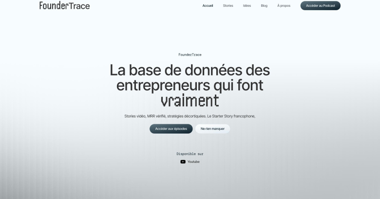 Founder Trace - Startup France French Tech Est